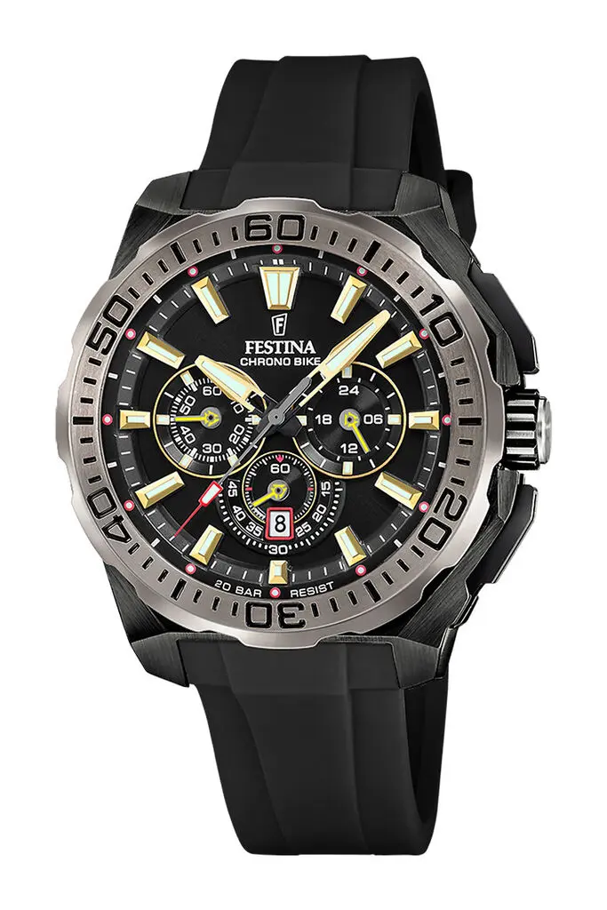 Festina Muški kvarcni sat Chrono Bike, Crni