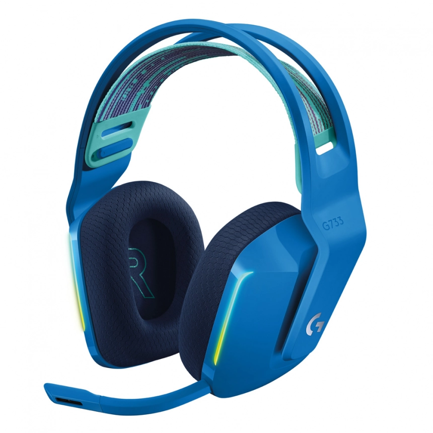 Sl. Sa mikrofonom Logitech G733 Lightspeed Wireless RGB Gaming Headset Blue