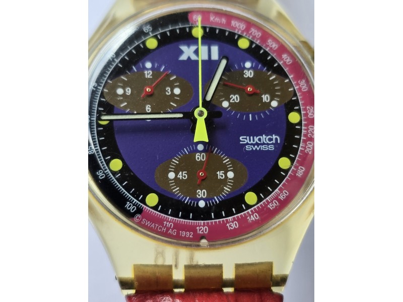 ORIGINAL Swatch Chrono Muski sat u kutiji Blue Chip1993