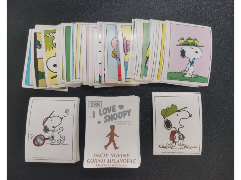 170 različitih sličica I LOVE SNOOPY Panini (DN)