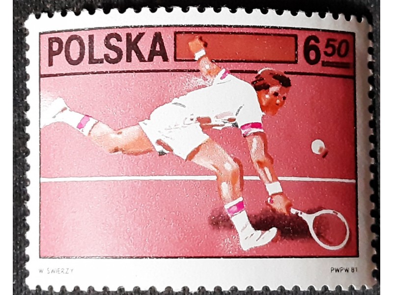 C5 Poljska Tenis 1981g cisto
