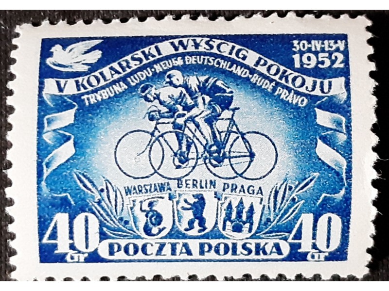 C6 Poljska biciklizam 1952g samac cisto