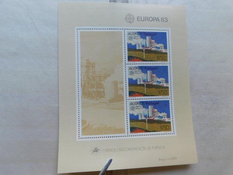 ** AZORES EUROPA 1983 BLOK **
