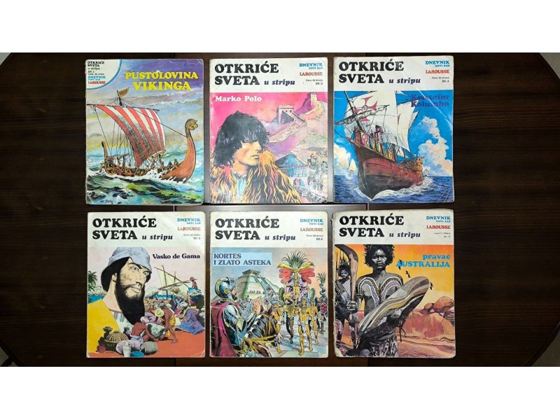 Kolor stripovi „Otkriće sveta“ – Larousse (1980)