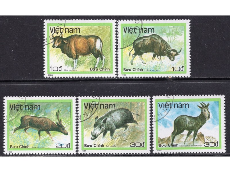 061 - Vijetnam - Fauna - Žigosane marke