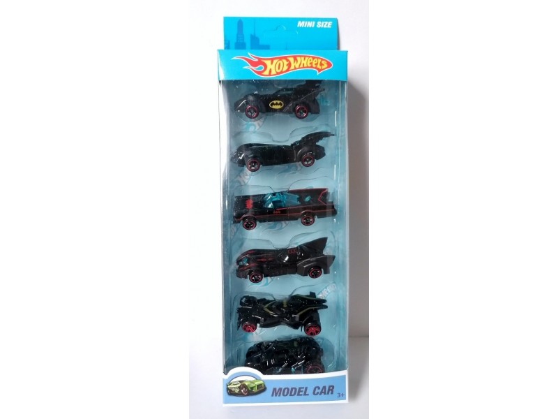 1:64 Batmobile set 6x autića