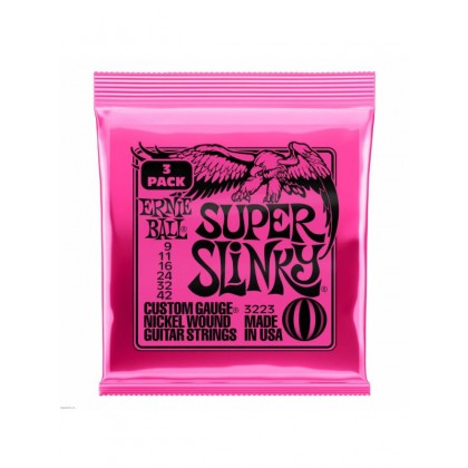 Music box
ERNIE BALL 3223 SUPER SLINKY 3-Pack 9-42 Žice za električnu gitaru