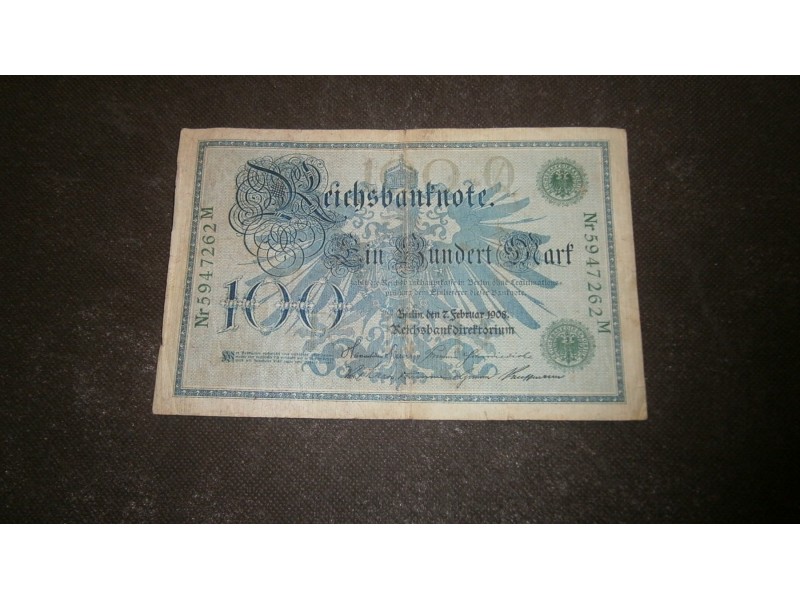 GERMANY 100 MARK 1908