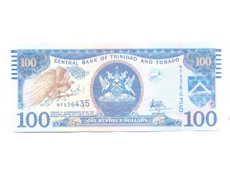 Trinidad i Tobago 100 dollars 2006 aUNC-XF