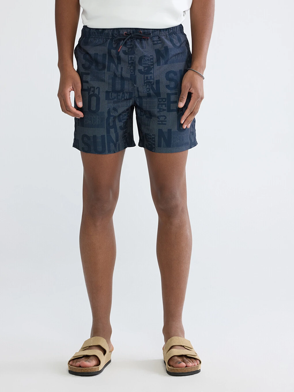 LCW SWIMWEAR Muški Šorts Za Kupanje Sa Tekst Štampom