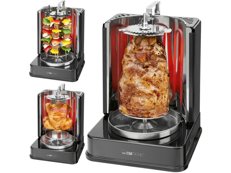 CLATRONIC DVG3686 Vertical Kebab Multigrill-TOP