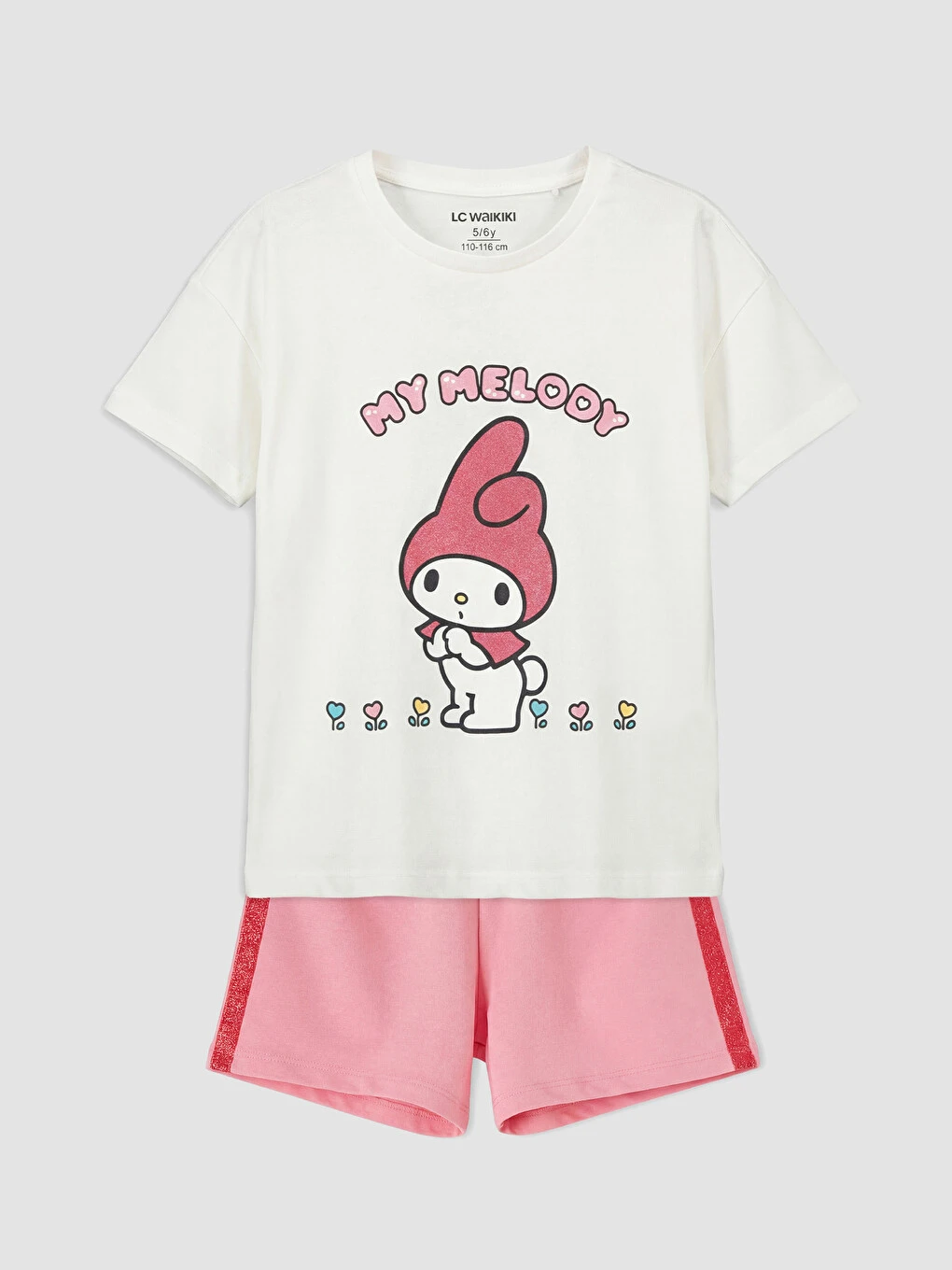 LCW Kids My Melody Štampani Komplet Šortseva Za Devojčice