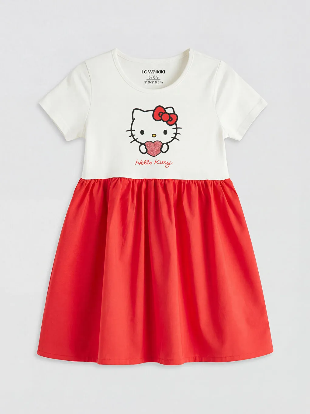 LCW Kids Hello Kitty Štampana Haljina Za Devojčice