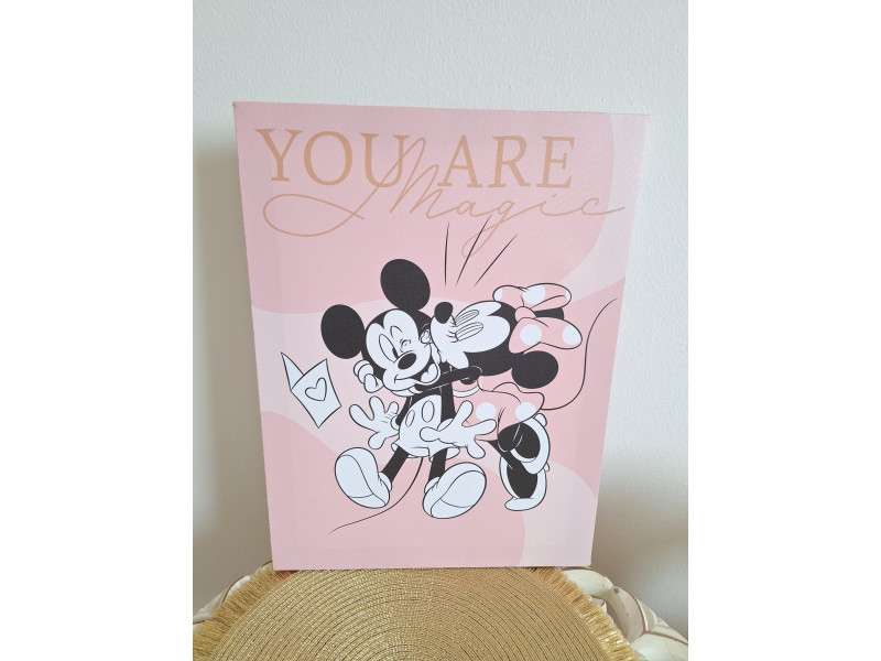 Disney Mickey and Minnie canvas