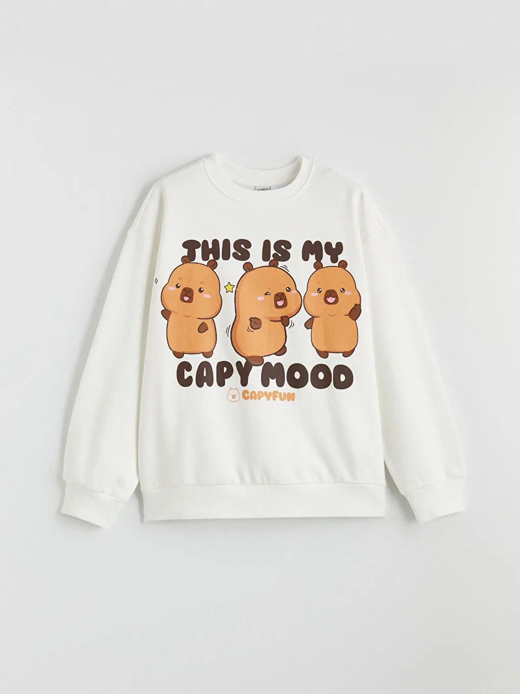 LCW Kids Capyfun Štampana Dukserica Za Dečji Širokog Kroja