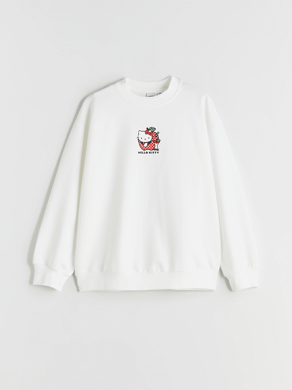 LCW Kids Dukserica Sa Okruglim Izrezom Hello Kitty Štampana Za Devojčice