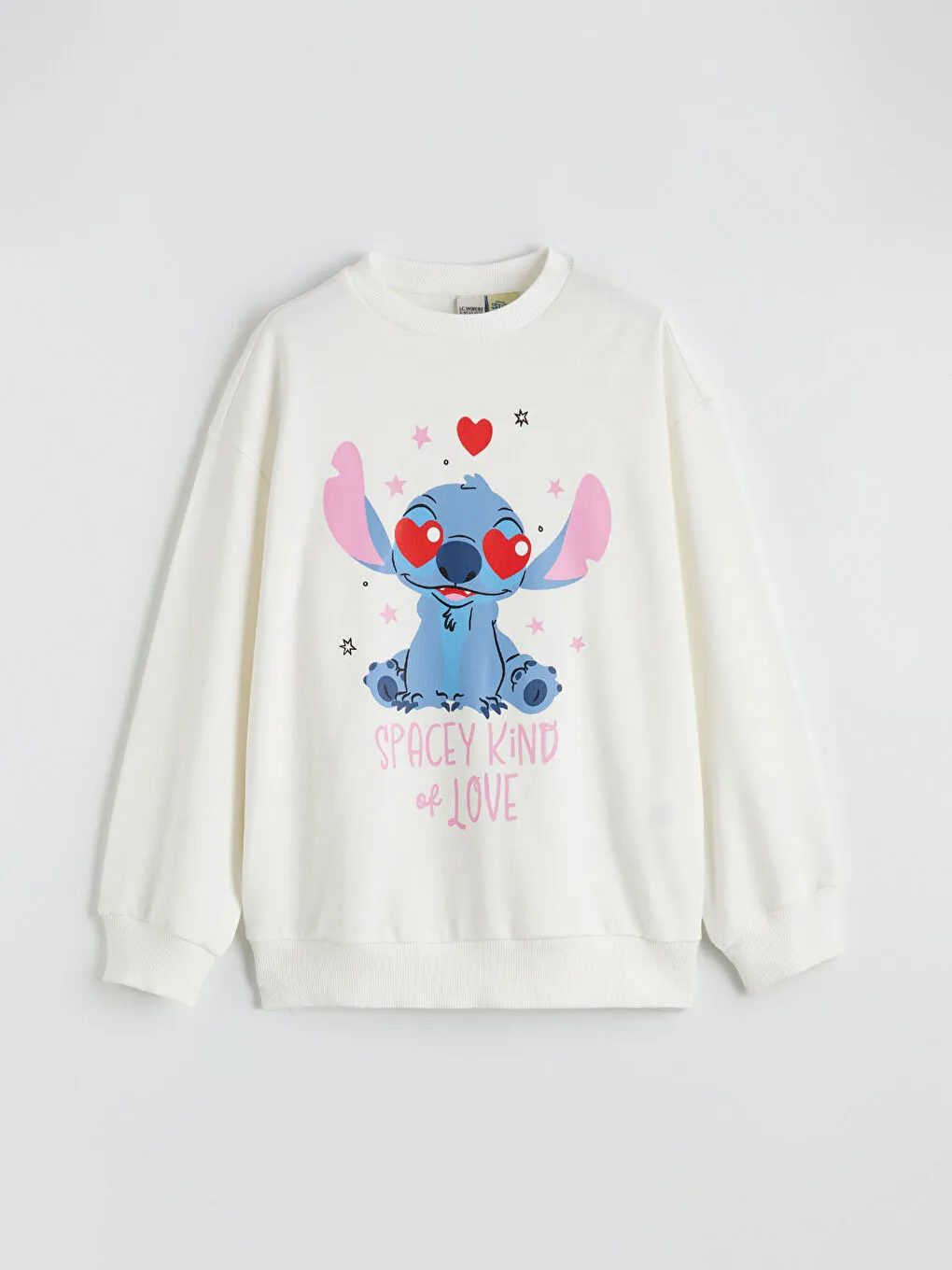 LCW Kids Štampana Dukserica Za Devojčice Stitch