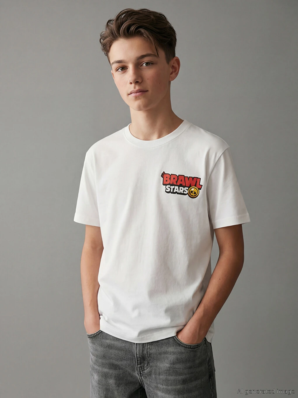 LCW Kids Brawl Stars Print Majica Za Dečake