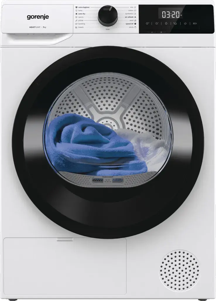GORENJE Mašina za sušenje veša D2HNE7E, 7 kg, 15 programa, 64 dB, Bela