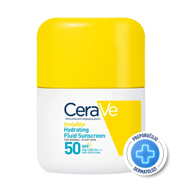 CeraVe Nevidljivi hidratantni fluid za zaštitu od sunca SPF 50, 50 ml