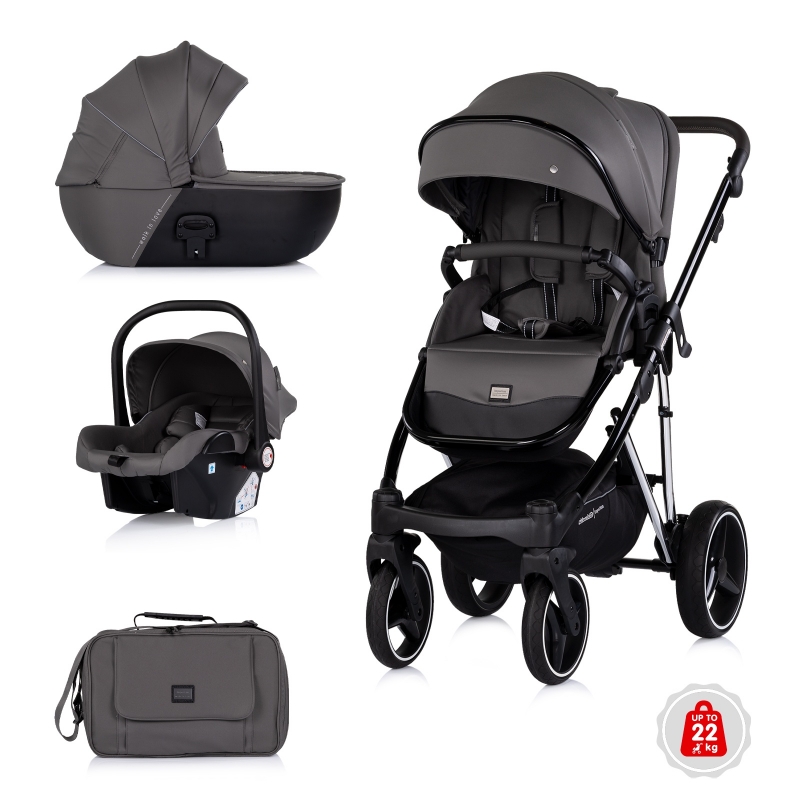 CHIPOLINO IMPERIUM KOLICA 3U1 CHARCOAL