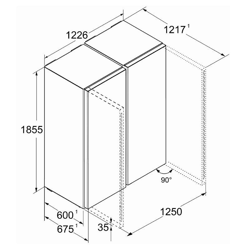 Liebherr side by side frižider XRFsf 5245