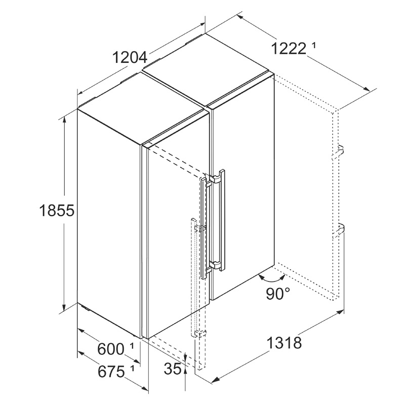 Liebherr side by side frižider XRFsd 5265