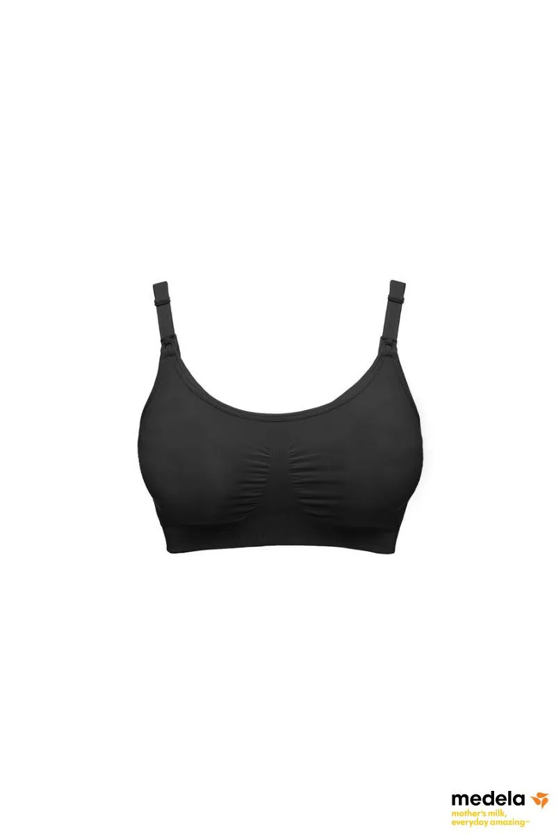 3 IN 1 NURSING & PUMPING BRA M BLACK