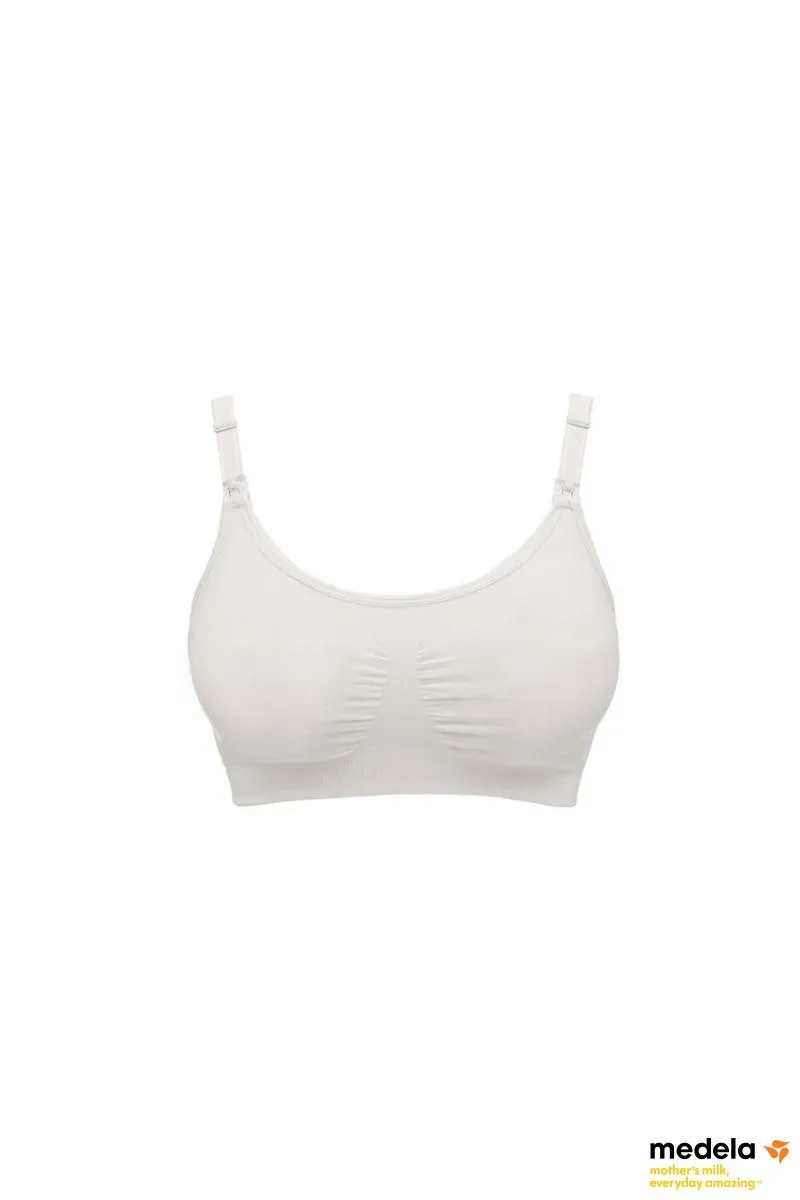 3 IN 1 NURSING & PUMPING BRA M WHITE