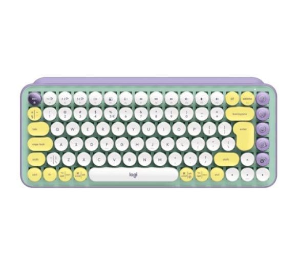 Logitech - Tastatura Wireless Logitech Pop Keys Daydream bela/ljubičasta US 920-010736