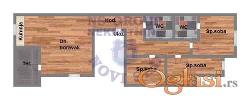 Cetvorosoban stan u izgradnji 69m2, Alibegovac