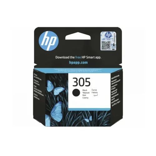 HP - HP 305 Black Original Ink Cartridge 2300, 2700, 2710, 2720, 4100; HP ENVY 6000, 6400