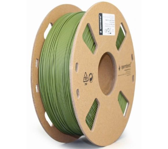 Gembird - 3DP-PLA-01-MTMG Mat PLA Filament za 3D stampac 1.75mm, kotur 1KG, military green