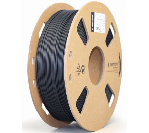 Gembird - 3DP-PLA-01-MTBK Mat PLA Filament za 3D stampac 1.75mm, kotur 1KG, black