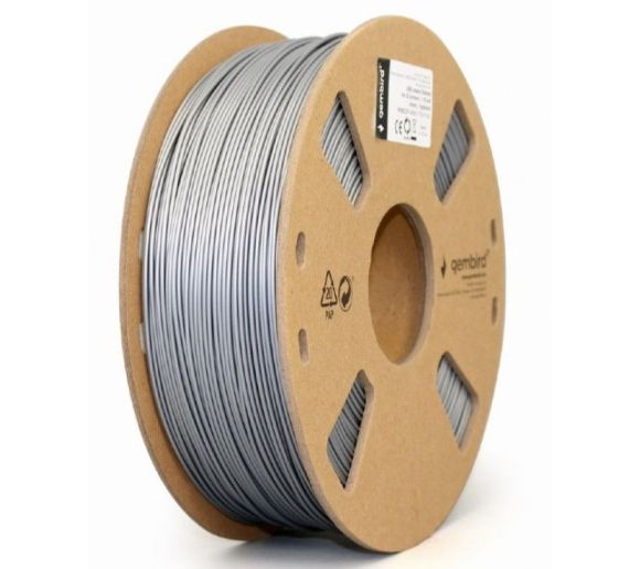 Gembird - 3DP-ABS1.75-01-S ABS Filament za 3D stampac 1.75mm, kotur1KG Silver