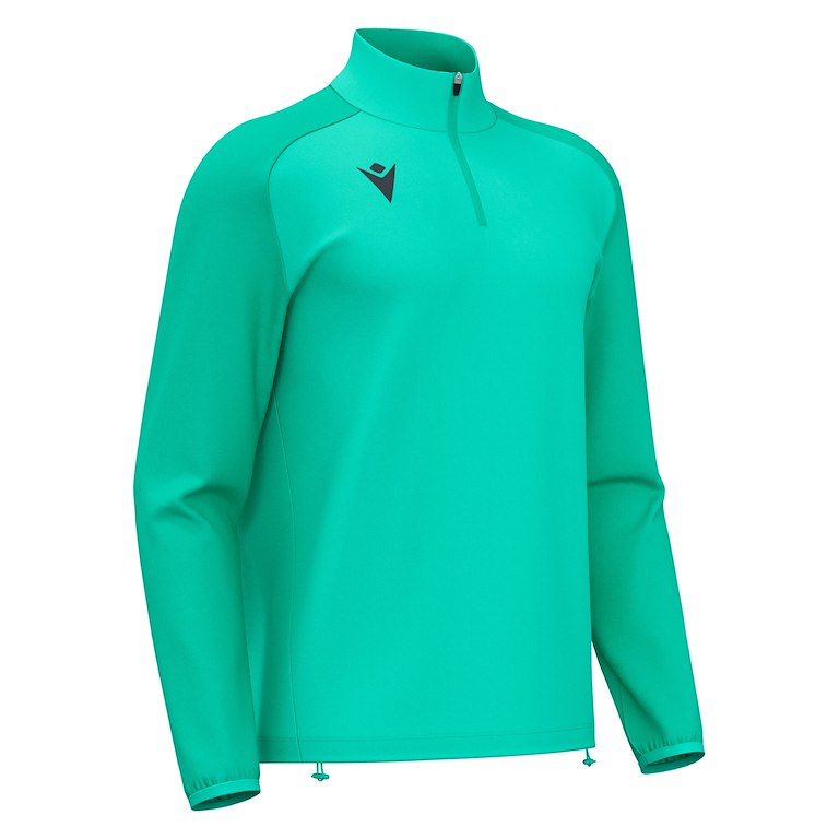 ISEN 1/4 ZIP TOP TURQ/DARKTURQ ,S