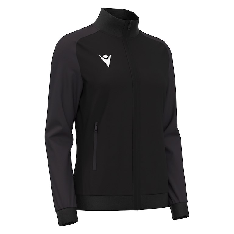RAMA WMN FULL ZIP TOP BLK/DGRY ,S