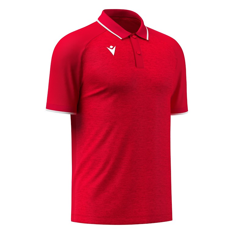 AULOS POLO RED/WHT ,XXL