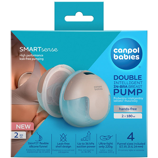 Električna pumpica za izmazanje Hands Free Smart Sense Twin Babies Canpol 20/116