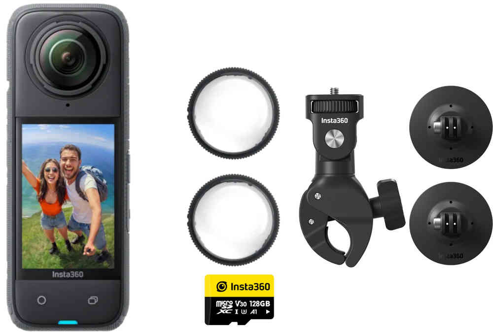 Insta360 X4 akciona kamera Motorcycle Kit (sa 128GB)