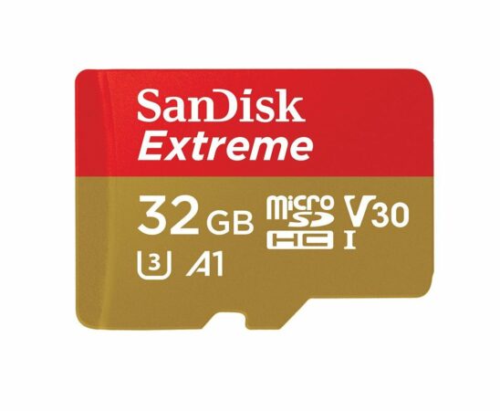 SanDisk SDHC 32GB Extreme micro 100MB/s V30 UHS-I U3+ SD Adap.