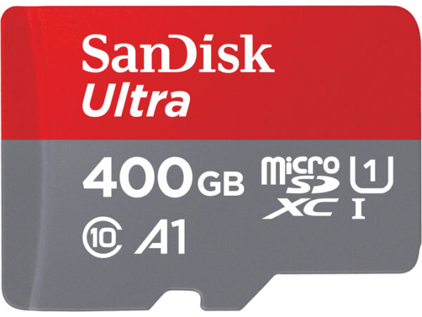 SanDisk SDXC 400GB Ultra Android Mic.100MB/s A1Class10 UHS-I +Adap.