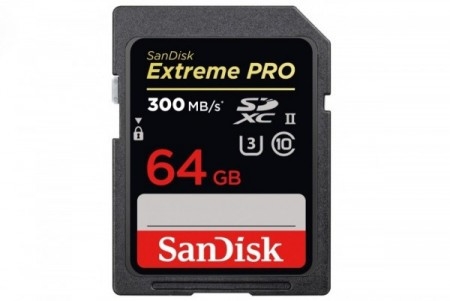 SanDisk Extreme Pro SDHC 64GB – 300MB/s UHS-II