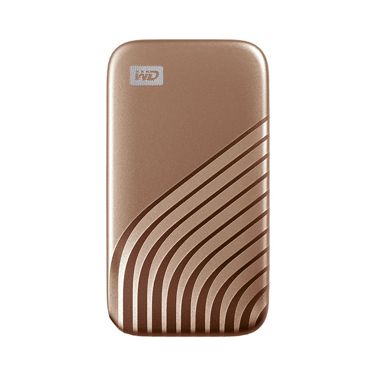 WD 500GB My Passport SSD disk gold