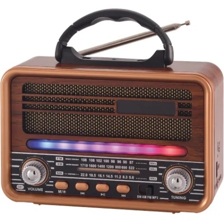 Prenosni retro RGB Bluetooth radio PROSTO