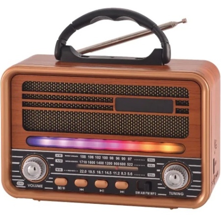 Prenosni retro RGB Bluetooth radio PROSTO