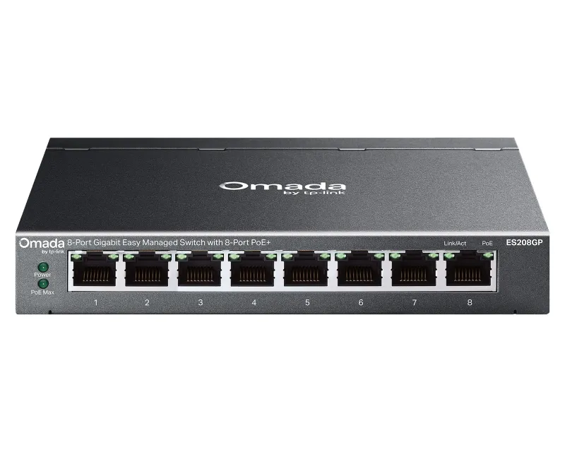 TP-LINK ES208GP Omada 8-Port Gigabit Easy upravljivi Switch