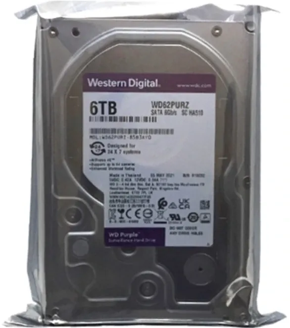 HDD 3.5 * 6TB W-600 WD62PURZ WD Purple 24/7 5400RPM 256MB SATA3
