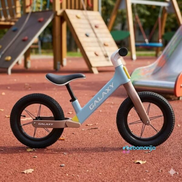 Balance bike sa Gumama na naduvavanje 12″ GALAXY COOPER sv.plava/braon – 540108