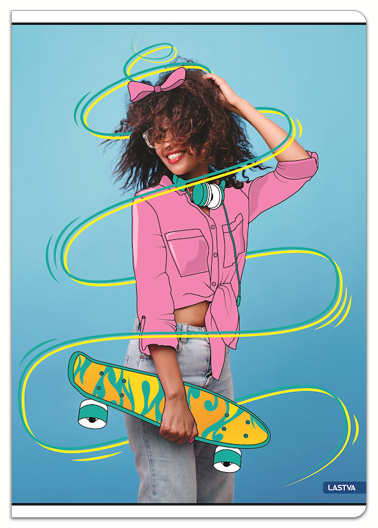 SVESKA A5 KARO TEEN (više dezena)